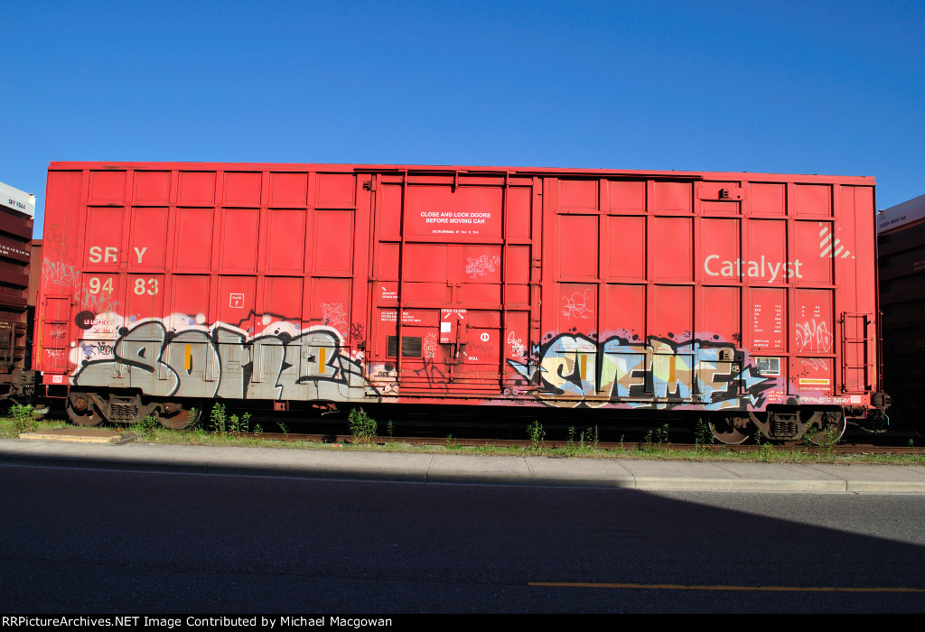 SRY 9483 50-6 ft Single Door Excess Height Boxcar